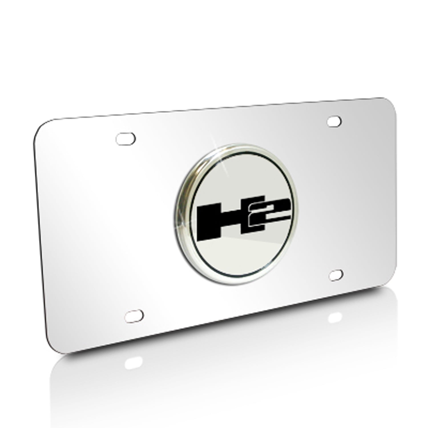 Hummer H2 Logo License Plate (Chrome) - Walmart.com