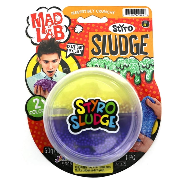 JA-RU Inc. Toys - Mad Lab - STYRO SLUDGE (Yellow & Purple) #5345 ...