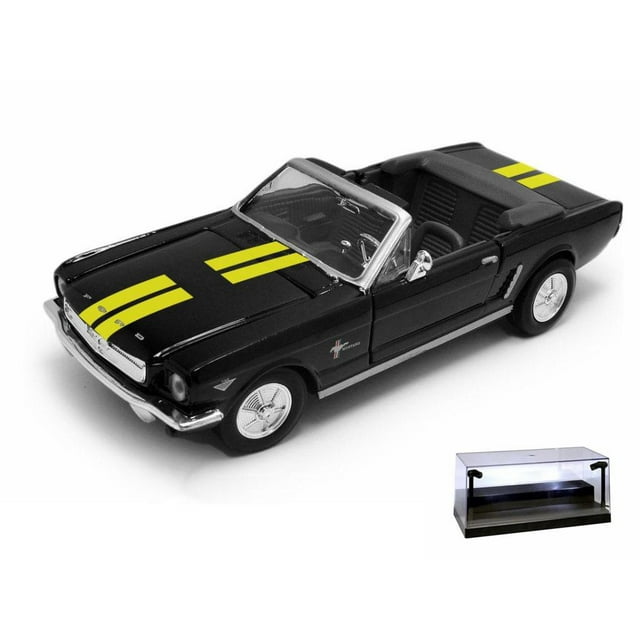 Diecast Car w/LED Display Case - 1964 Ford Mustang Open Convertible ...