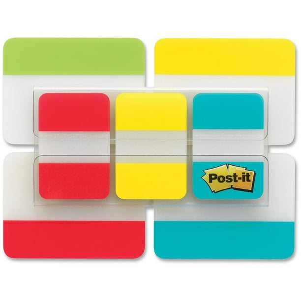 Post-it Tabs Value Pack, Assorted Primary Colors, 1 in. and 2 in. Sizes ...