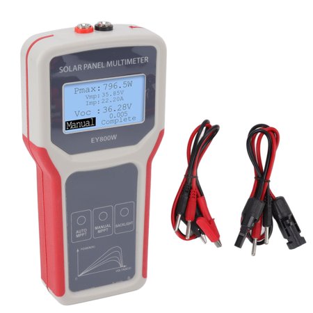 Solar Panel MPPT Tester , LCD Display Solar Panel Multimeter Handheld ...