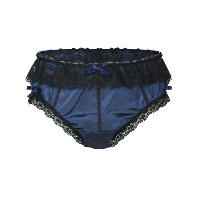 iEFiEL Mens Low Rise Bikini G-string Polka Dots Ruffle Lace Thong ...