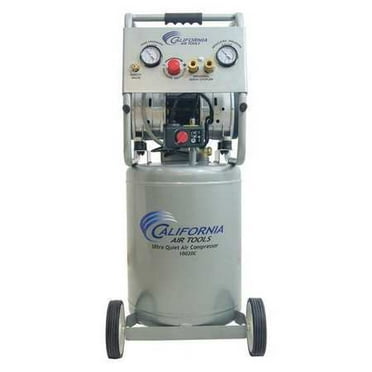4 HP 60 Gallon Ultra Quiet and Oil-Free Dolly Air Compressor with Auto ...