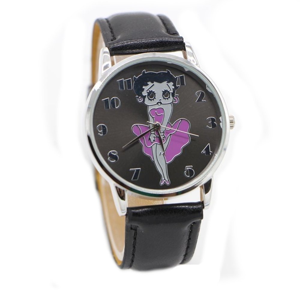 Betty Boop - Betty Boop Fashion Watch Quartz Movement Black Band Woman ...