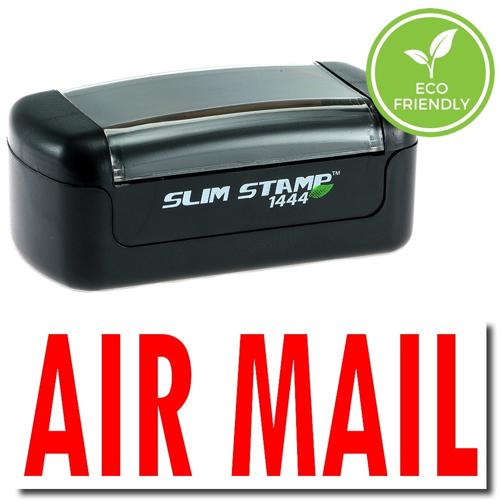 Slim Pre-Inked Air Mail Stamp with Black Ink - Walmart.com
