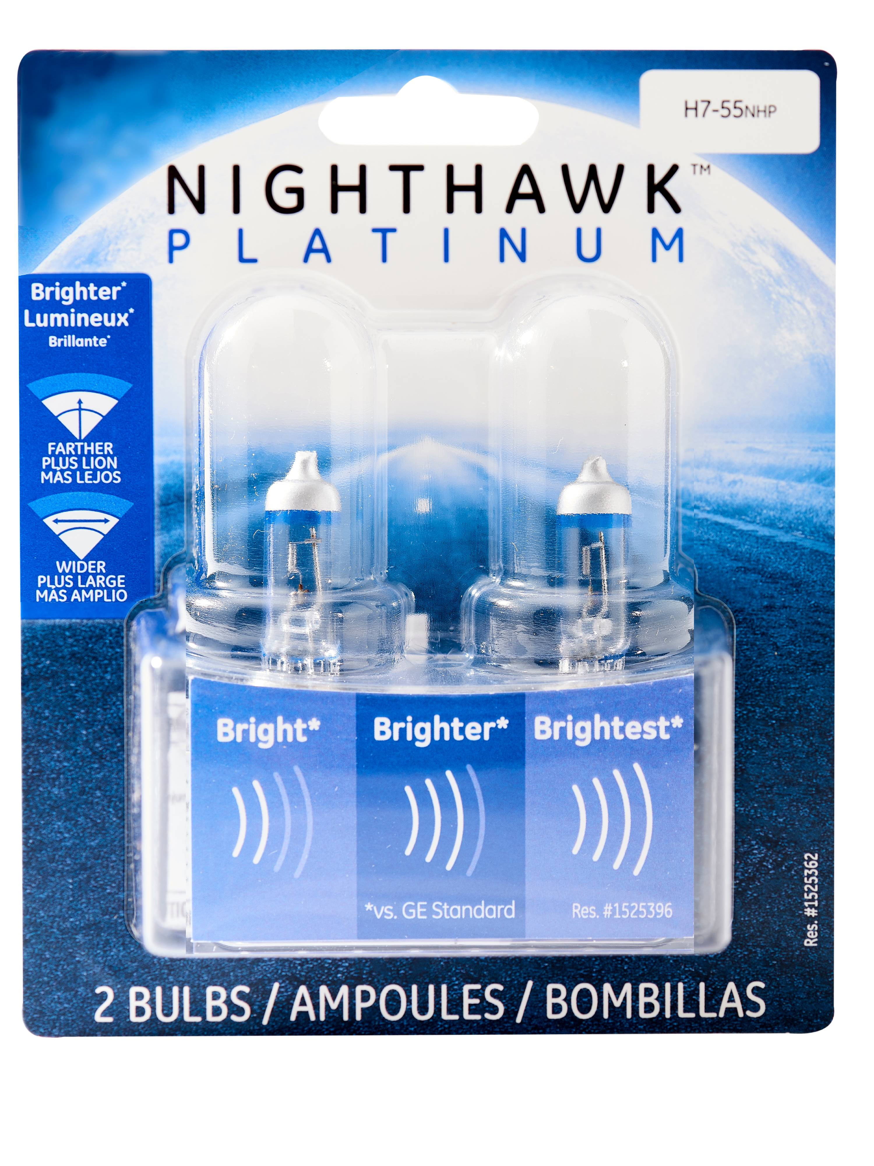 GE Lighting H7-55 Headlight Nighthawk Platinum Halogen, 2-Pack ...