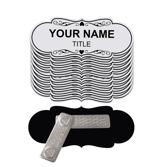 Magnetic Backing Name Tags