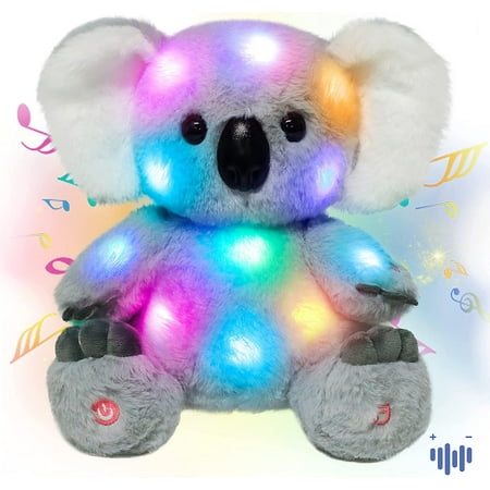 Diayung LED Musical Stuffed Unicorn Colorful Light up Singing Plush Toy ...