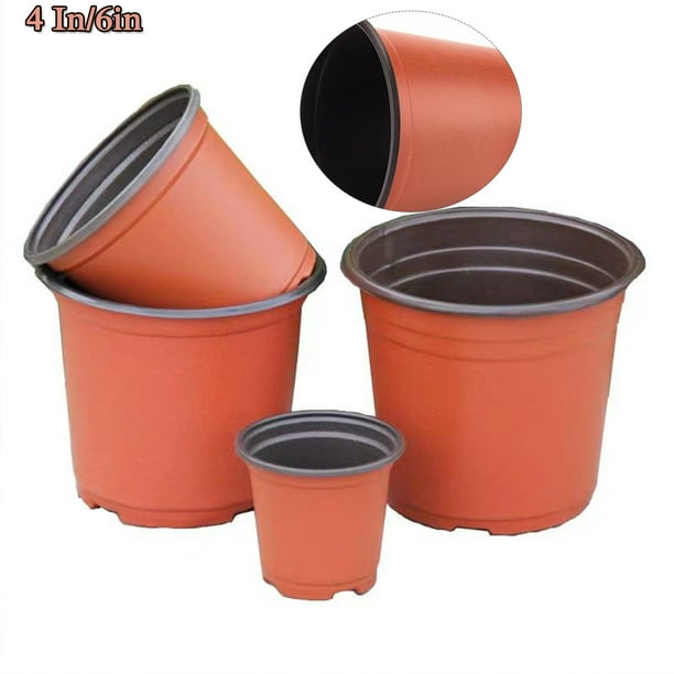 Plastic Plant Nursery Pots Reusable for Seed Starting Seedlings ...