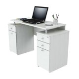 Inval Laura Washed Oak Office Study Desk with Drawers and Storage ...