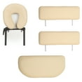 Saloniture Professional Portable Folding Massage Table With Carrying Case Cream