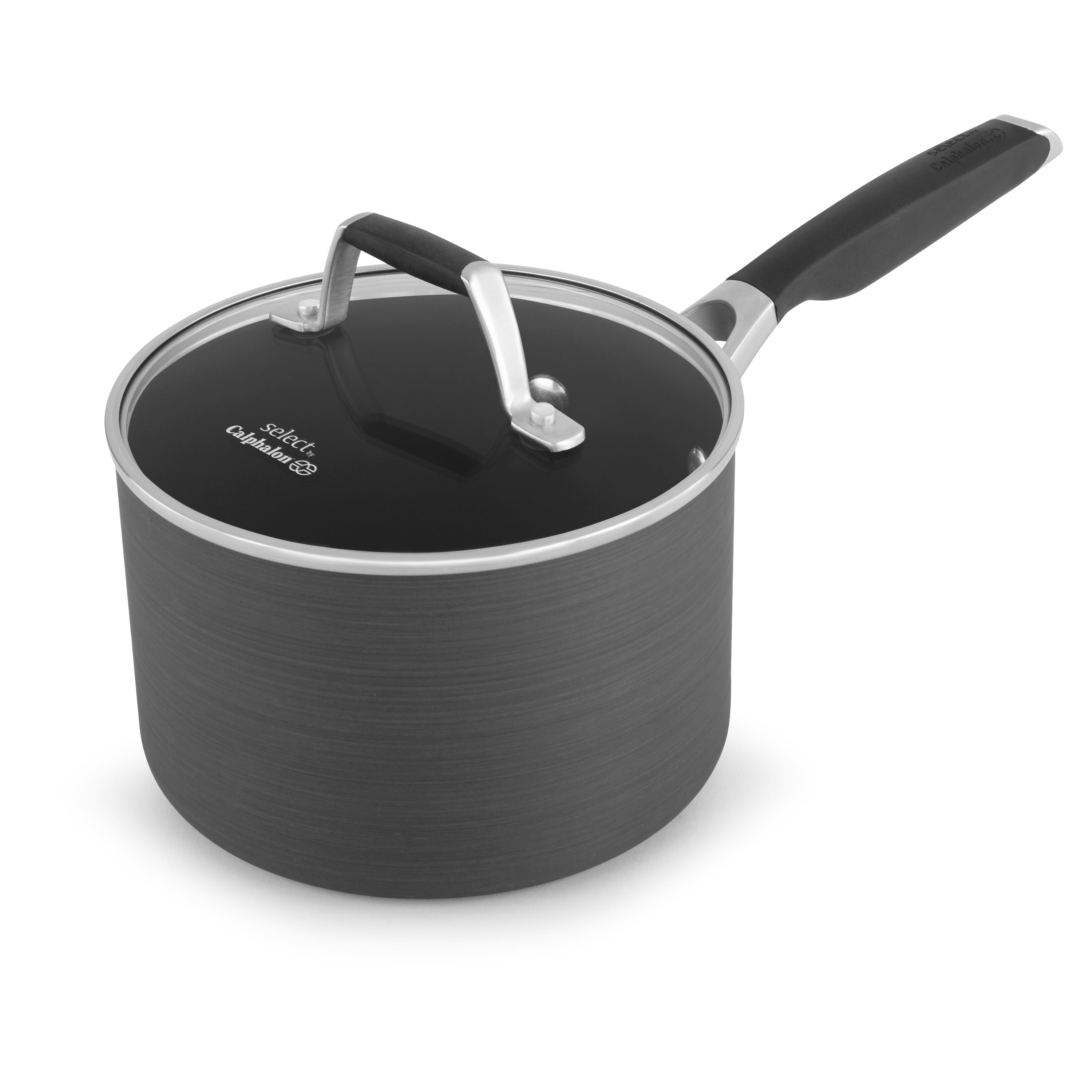 Select By Calphalon 2 5 Quart Nonstick Sauce Pan With Cover Walmart