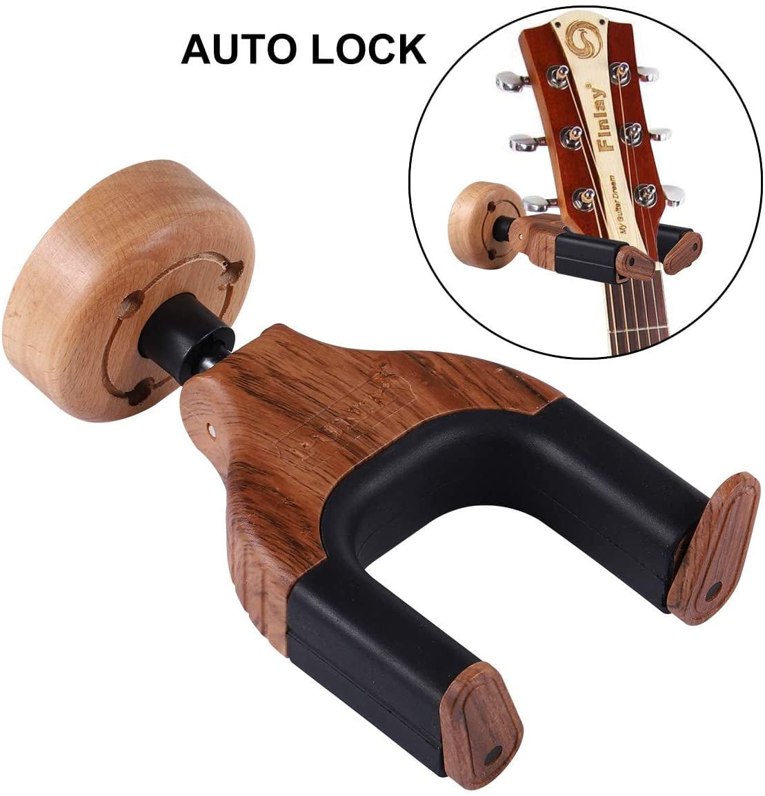 Guitar Wall Mount, CHARMDI Guitar Hanger Auto Lock Wall Hanger For ...