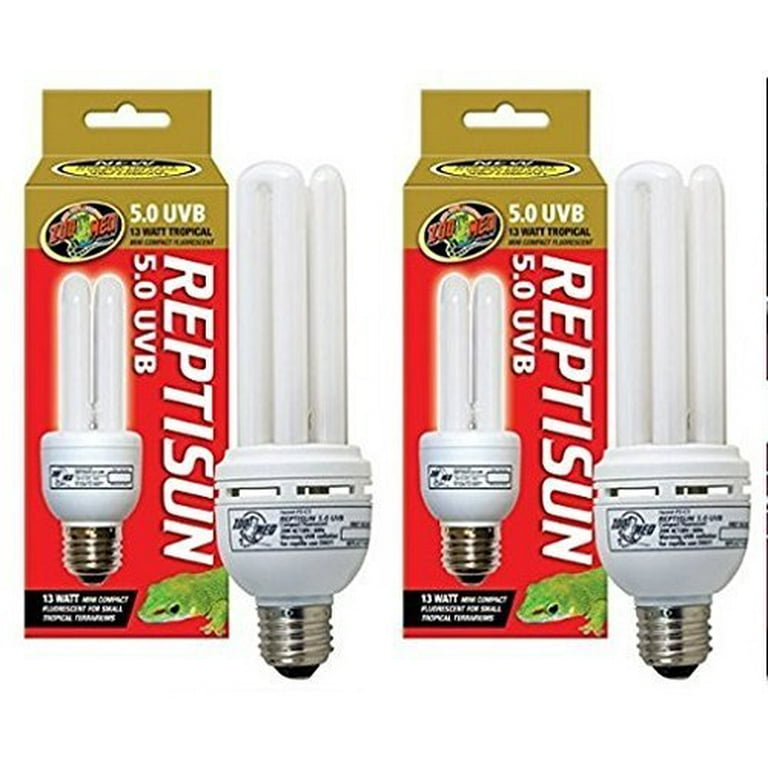 ZOO MED ReptiSun UVB Compact Fluorescent Mini Reptile Lamp,, 45% OFF