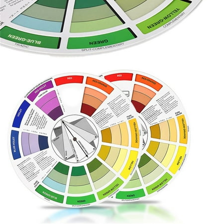Color Card Central Circle Mixing Colour Wheel Ink Guide Central Circle ...