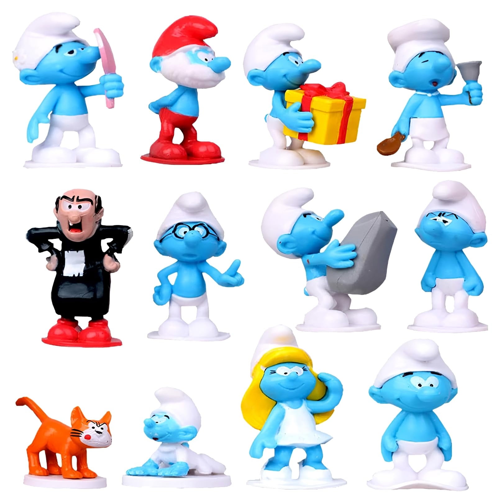Click here for Unbranded 12-Piece Smurf Pvc Figurine Set - 3-8.5c... prices