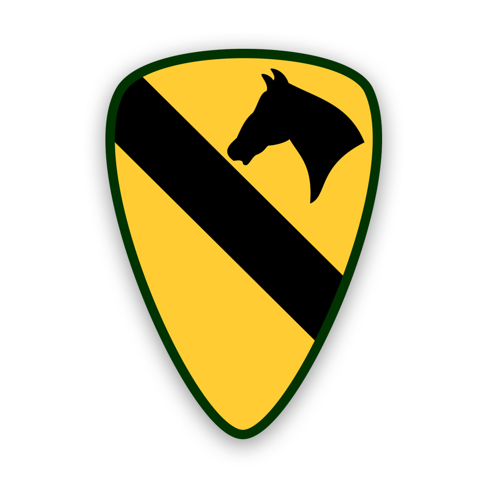 1st Cavalry Division Sticker Decal - Self Adhesive Vinyl - Weatherproof ...