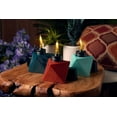 TIKI Brand 3-Pack 4.25 Inch Table Torch Glass Prism Blue, Teal and Red ...
