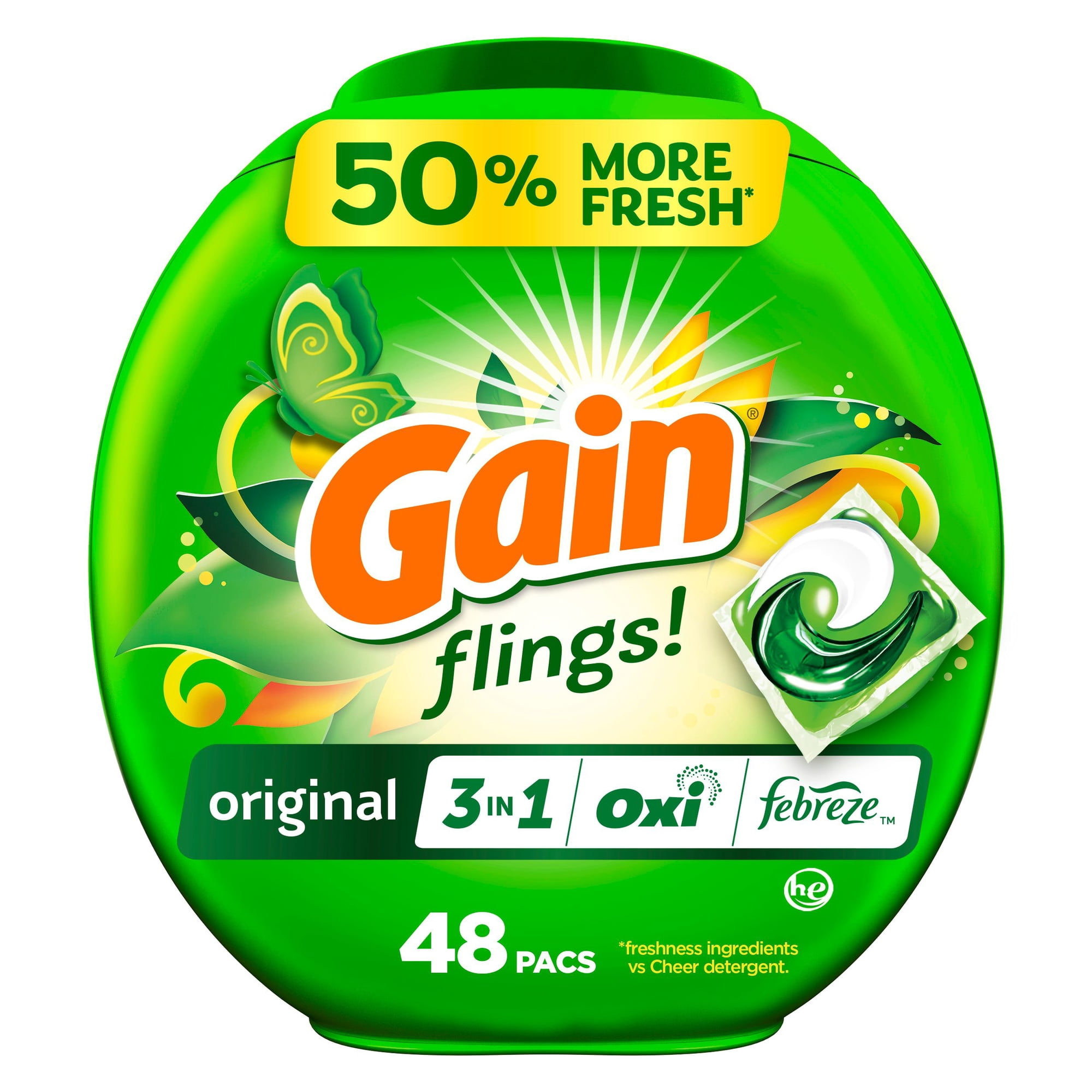 Click here for Gain Flings Laundry Detergent Pacs  Original Scent... prices