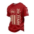 Kids 250th Anniversary USA Shirts Boys Girls American Flag T-Shirt 4th ...