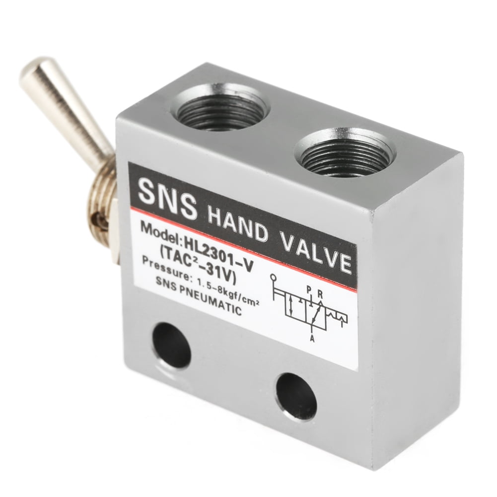 3 Position 2 Port Toggle Switch Pneumatic Mechanical Valve Roadiress ...