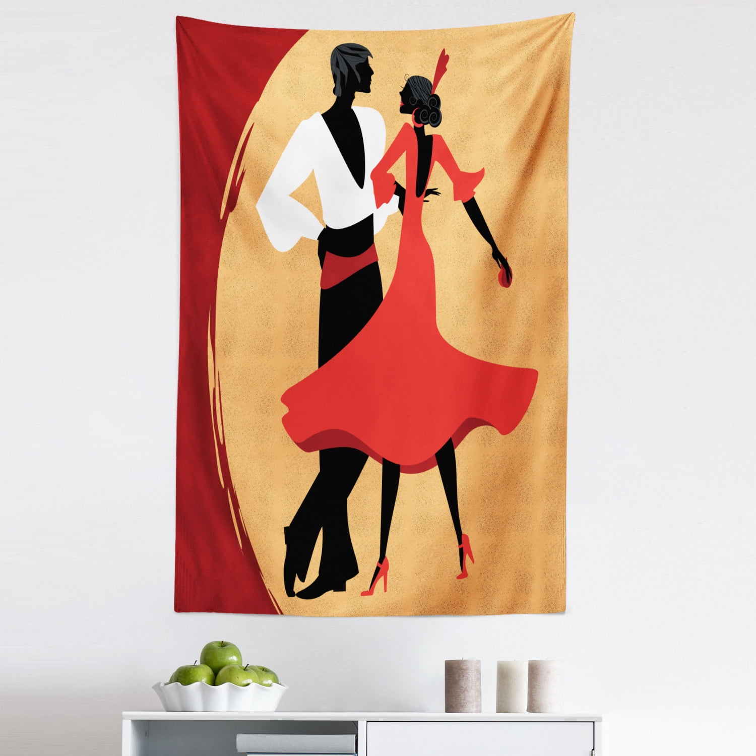 Spanish Tapestry, Spanish Dancers in Folk Dress Silhouettes Passion ...