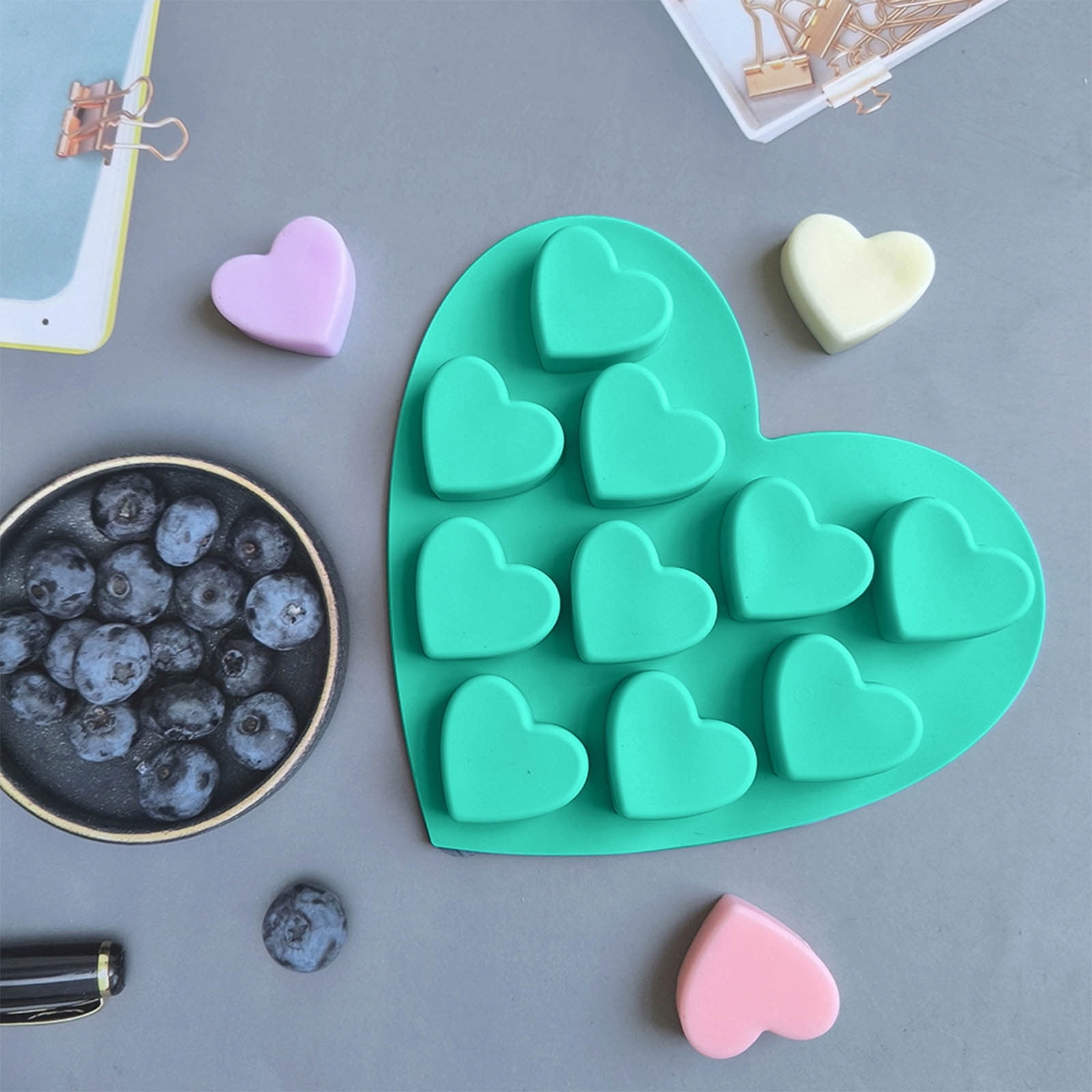 Click here for Eqwljwe Heart Silicone Molds heart Shaped Ice Cube... prices