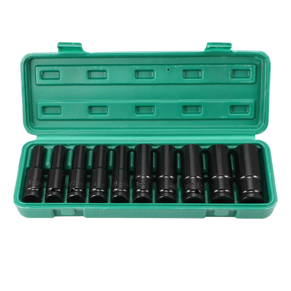 Riwesomey 10 unids/set 10-24mm juego de dados de impacto profundo manga ...