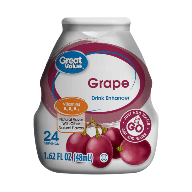 Great Value Grape Drink Enhancer, 1.62 Fl. Oz. - Walmart.com - Walmart.com