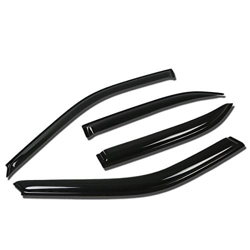 DNA motoring WVS-243 Vent Window Visor Deflector Rain/Sun Guard, Dark ...