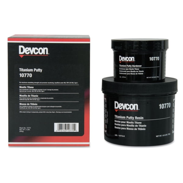 Devcon Titanium Putty, 2 lb Tub - 1 EA (230-10770) - Walmart.com