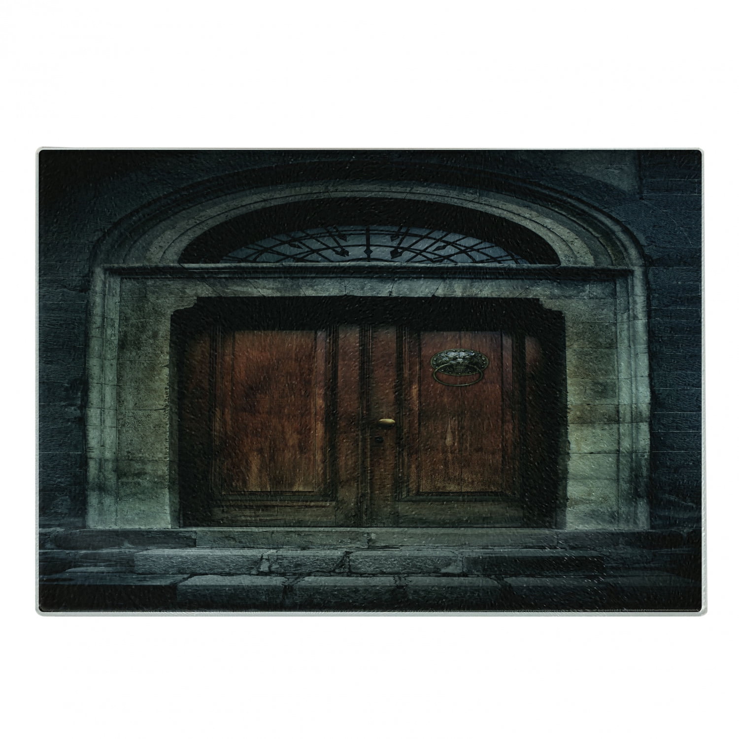 Gothic Cutting Board, Photo of Antique Aged Wooden Door of Dark Haunted ...
