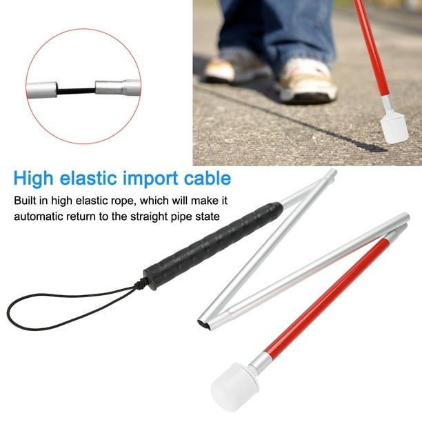 Tebru Folding Foldable Reflective Cane Crutch Portable Anti-Shock Guide ... Tebru Folding Foldable Reflective Cane Crutch Portable Anti-Shock Guide ...