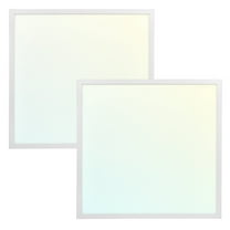 Luxrite 2x2 FT Edge-Lit Frame LED Panel Lights, 5CCT 3000K-6500K, 2600 ...