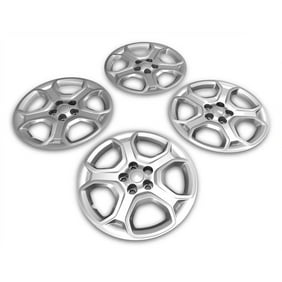 Set of Four 16" Silver w/Chrome Hubcap Wheel Covers for 96-12 Ford Van ...