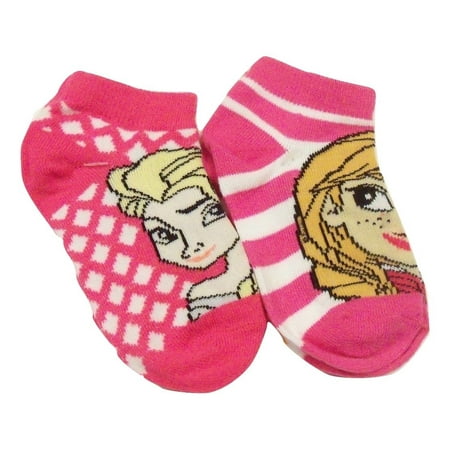 Disney Frozen 2 Sock Set ~ Size 4-6 (Elsa Pink Pattern, Anna Pink ...