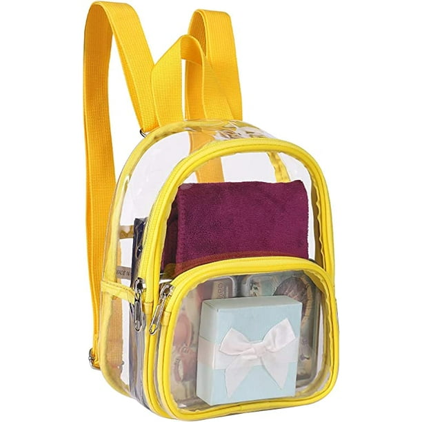 Clear Mini Backpack Stadium Approved, Water proof Transparent Backpack ...