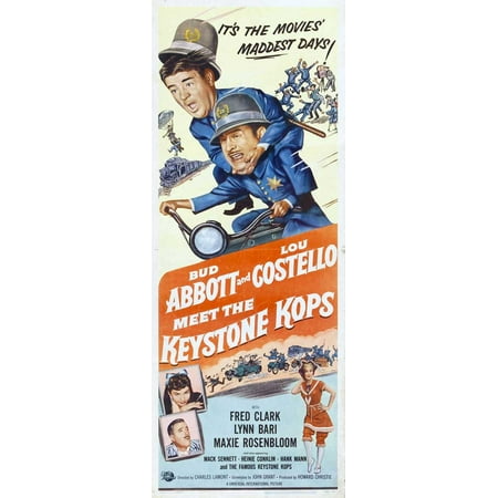 Abbott and Costello Meet the Keystone Kops Movie Poster (14 x 36 ...