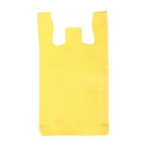 SSWBasics Yellow Plastic T-Shirt Shopping Bags - Case of 1000 - 11 ½” x ...
