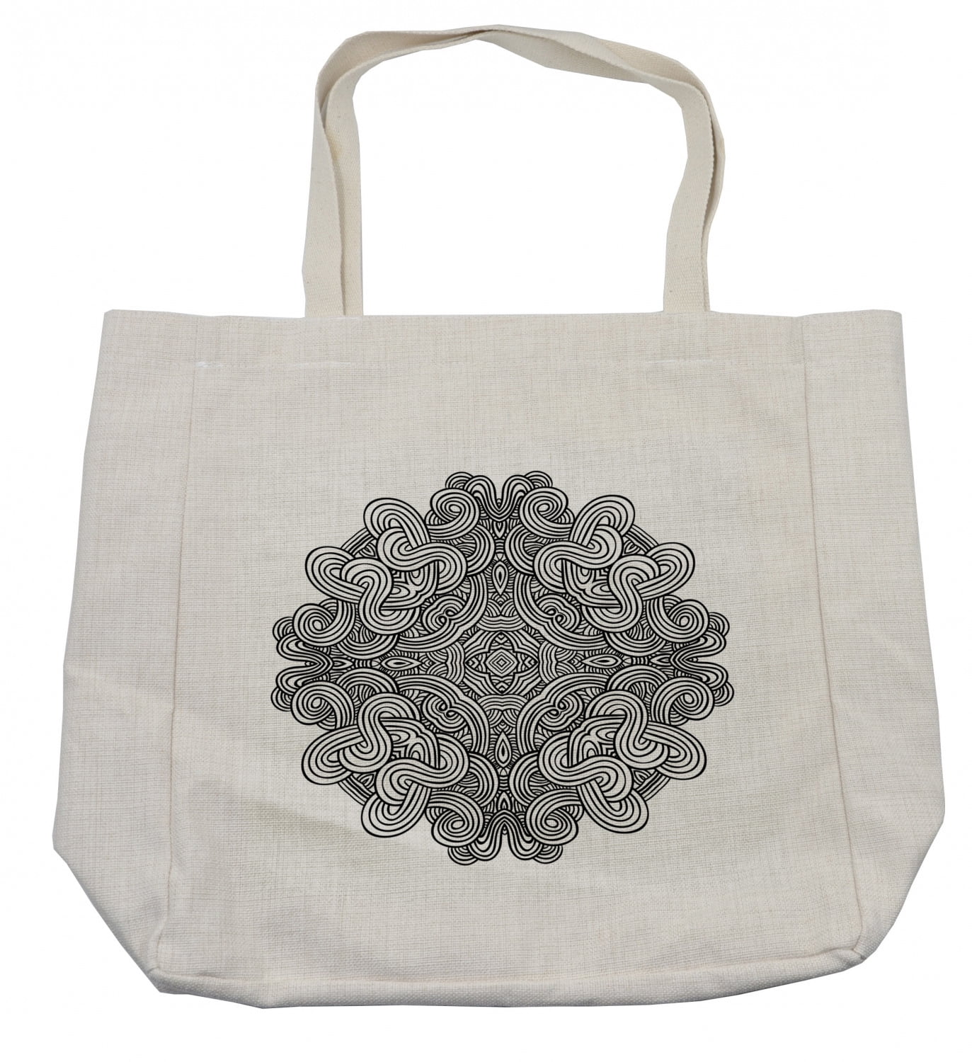 Celtic Shopping Bag, Circular Macro Celtic Knot with Twisted Spirals ...