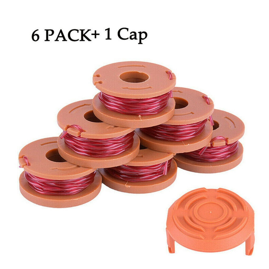 6/8 Pack For WORX WA0010 Replacement Spool Line Grass Eater Trimmer ...
