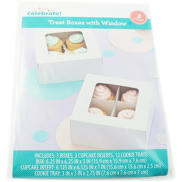 Way to Celebrate 3 Count White Treat Boxes - Walmart Business