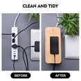 2 Pack White Cable Management Box Wooden Style Cord Organizer and Cover ...
