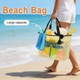 Blue Dragonfly Beach Bag for Women, Large Breathable Mesh Beach Tote ...