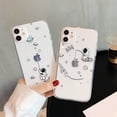 Designed for iPhone Case, Cartoon Cute Astronaut Planet Rocket Star ...