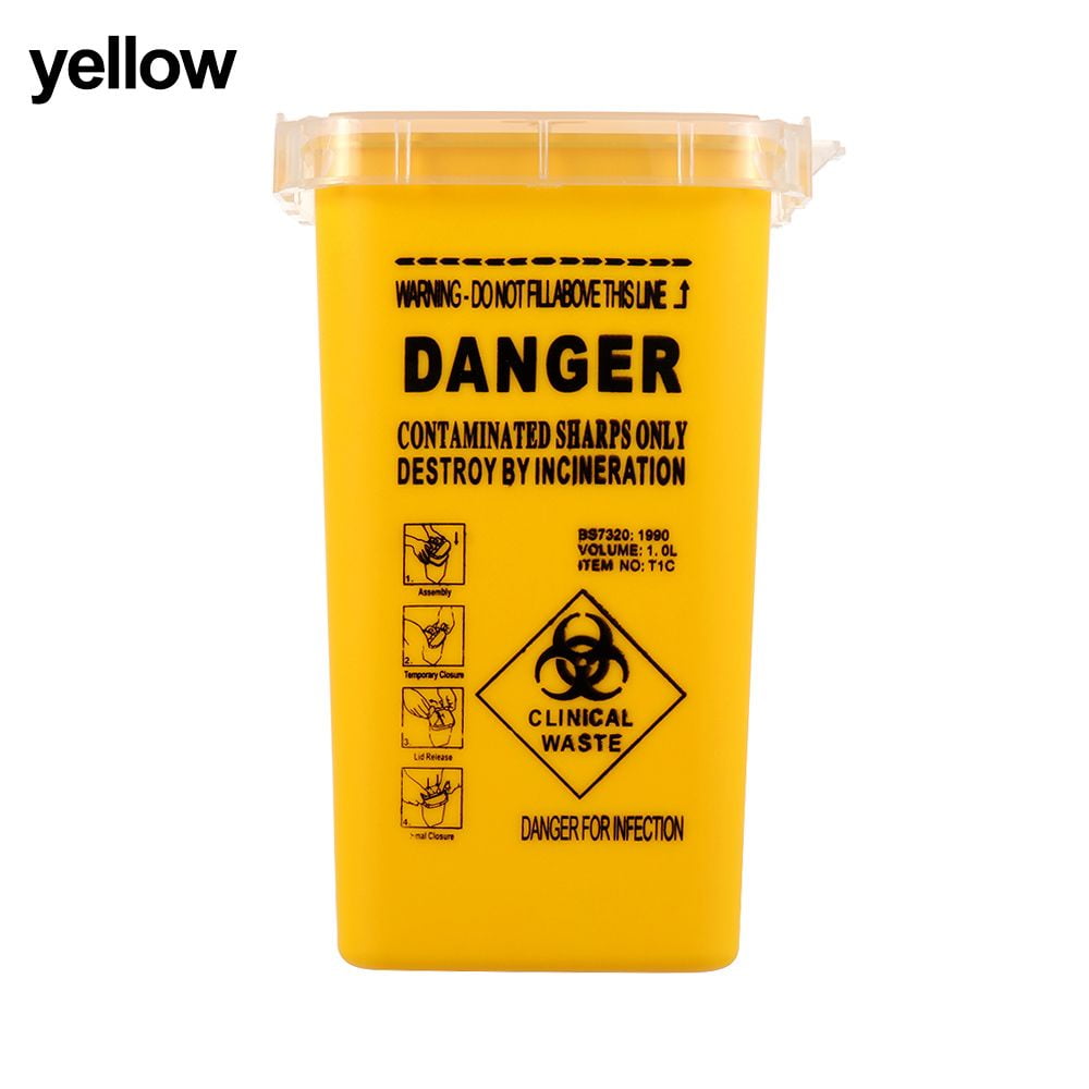 Useful Biohazard Box Gadget Storage Needles Bin Waste Box Collect Box ...