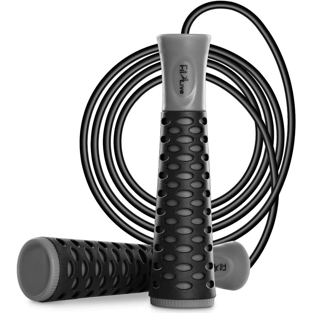 Jump Rope for Fitness - Premium Gym Workout Rope with Adjustable 9-Foot ...