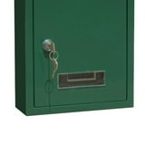 Mailbox Letterbox Wall Mounted Secure Locking Mail Storage Green ...