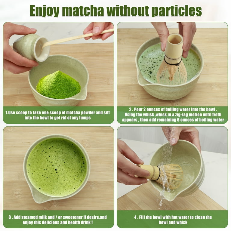 TANG PIN Matcha Whisk Tea Set - Japanese Matcha Whisk Traditional UK ...