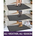 Front Door Mat Outside Entrance, 3x5 ft Rubber Entry Doormat Heavy Duty ...
